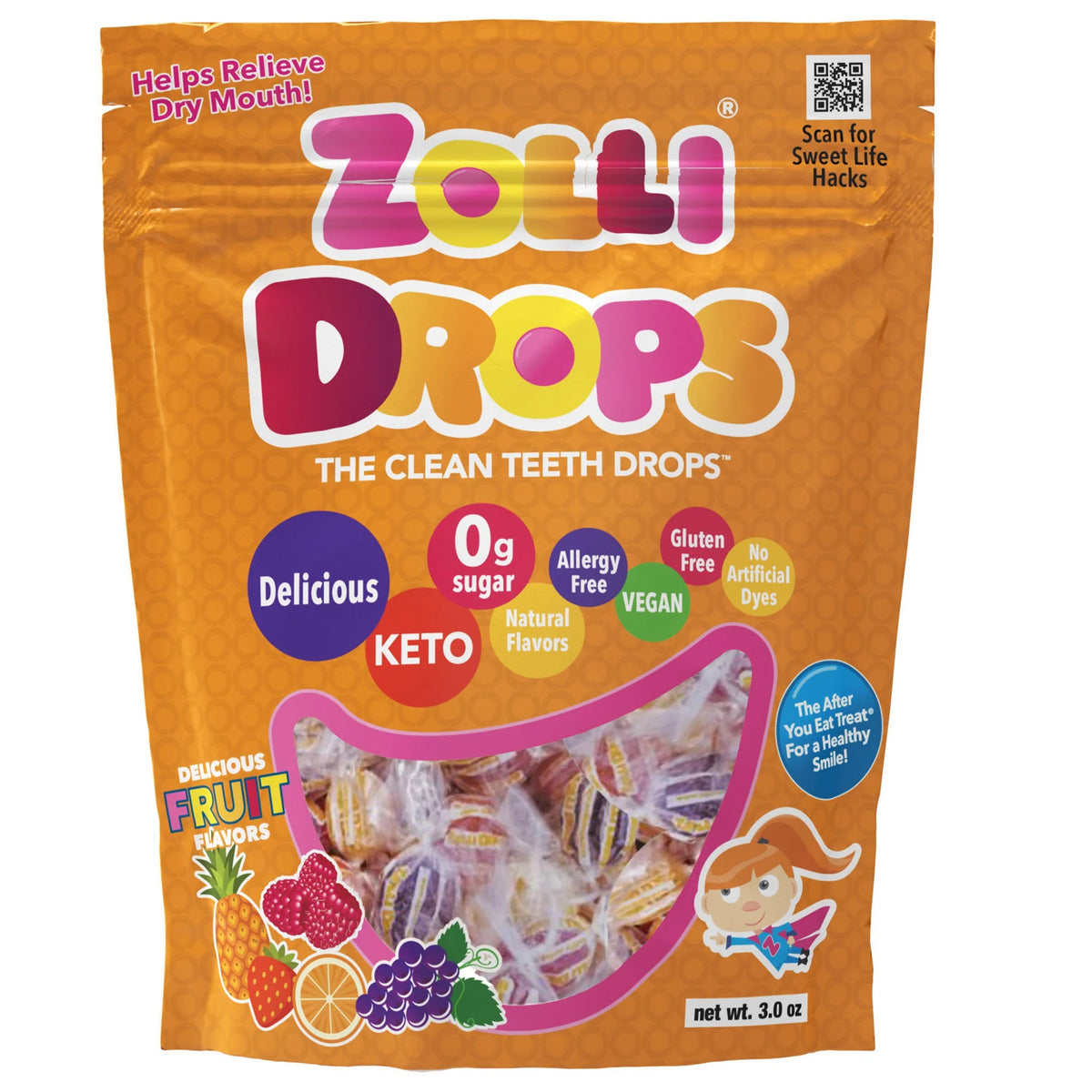 Zolli® Drops Fruit Flavoured Sugar-Free Lollies 85 gms – Daz & Andy’s ...